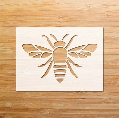 Bee Stencil Bee Silhouette Stencil Bee Body Stencil Bee Stencil Design Craft Stencil