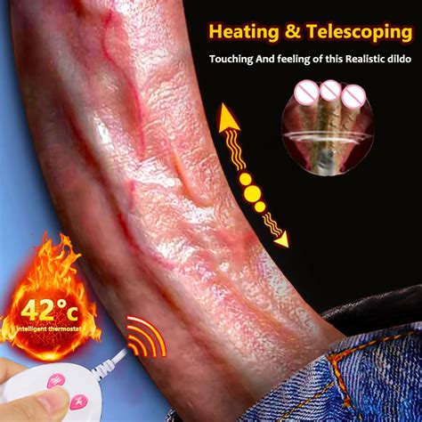 Thrusting Rotation Dildo Vibrator Realistic Penis Sex Tool Gay Anal