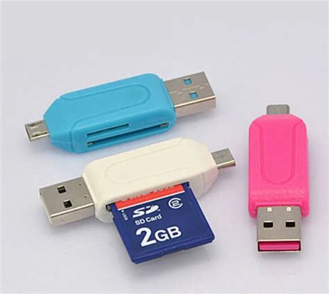 In USB OTG Universal Card Reader Mobile Phone PC Card Reader Micro USB OTG Card Reader OTG