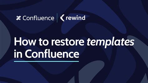 How To Restore Templates In Confluence How To Restore Templates In Confluence