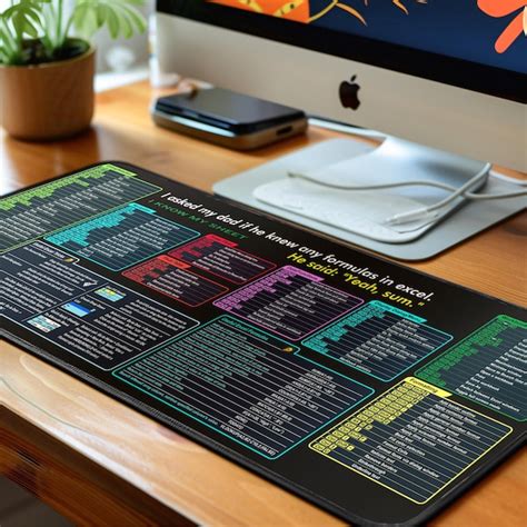 Excel Cheat Sheet Computer Pad Etsy