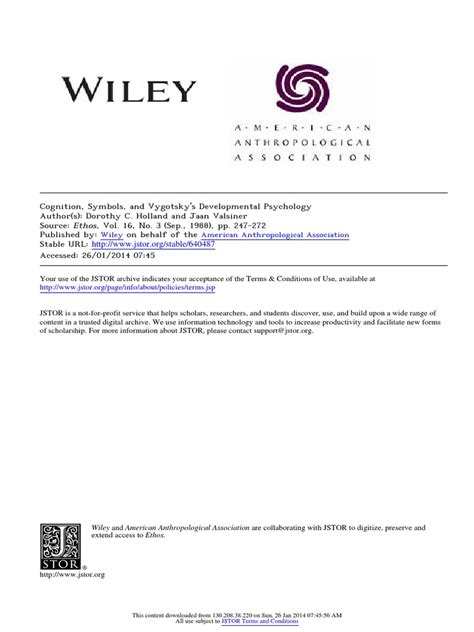 Pdf Cognition Symbols And Vygotskys Developmental Psychology Dokumentips