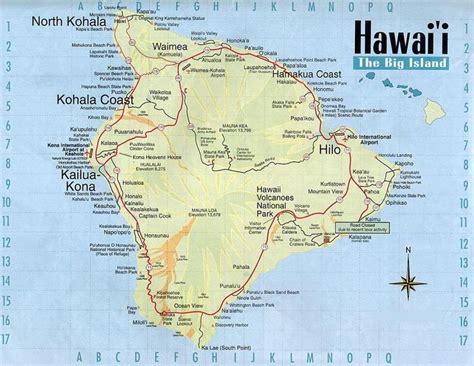 Big Island Tourist Map