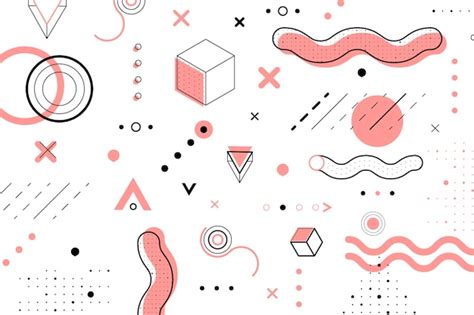 그래픽 디자인 기하학적 배경 무료 벡터