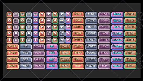 Free Pixel Ui Pack 2 Gamedev Market