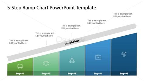 Step Ramp Chart Slide Template SlideModel