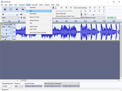 다운로드 Audacity 한국어 Vessoft