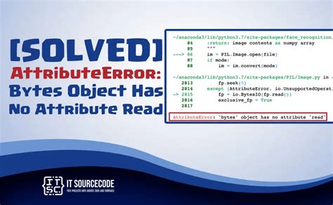 Solved Attributeerror Bytes Object Has No Attribute Read
