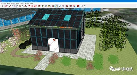 光伏 渔光互补、bipv模型sketchup三维模型 知乎