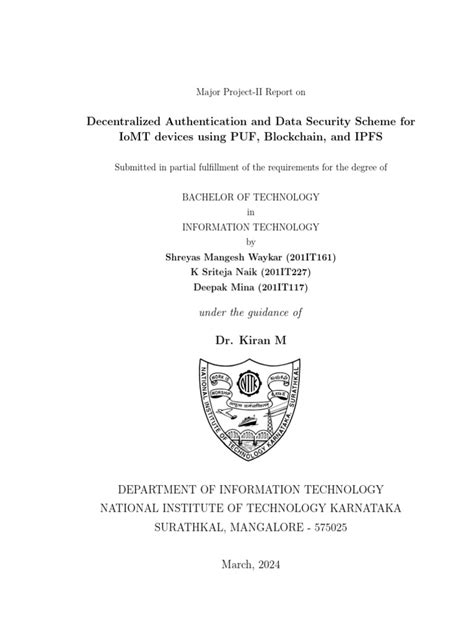 Decentralized Authentication And Data Security Scheme For Iomt Devices