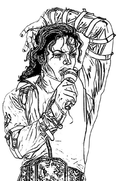 Printable Michael Jackson Coloring Pages