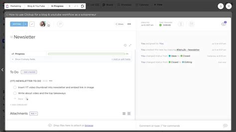 How To Create A Blogging Workflow Using Clickup Heather Farris Co