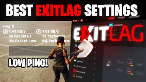 Best Exitlag Settings For Fortnite Lower Ping Fastest Edit Delay