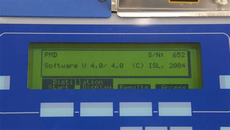 Isl Pmd 110 Automated Lab Micro Distillation Analyzer Software V 4 0 Mdl V23102 Rhino Trade Llc