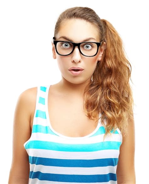 Premium Photo Portrait Of Surprised Girl Portrait Of Shocked Girl