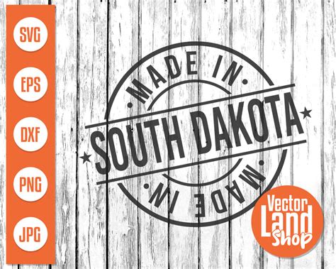 Made In South Dakota Svg South Dakota Svg United States Svg Etsy