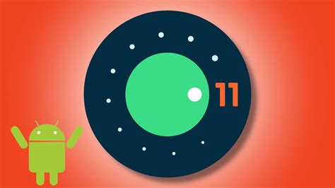 Download Android 11 Logo With Mascot Wallpaper