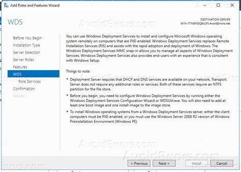 How To Install And Configure Wds In Windows Server 2016 Avoiderrors