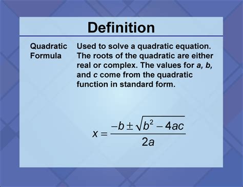Quadratic Definition