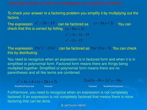 PPT FACTORING PowerPoint Presentation Free Download ID