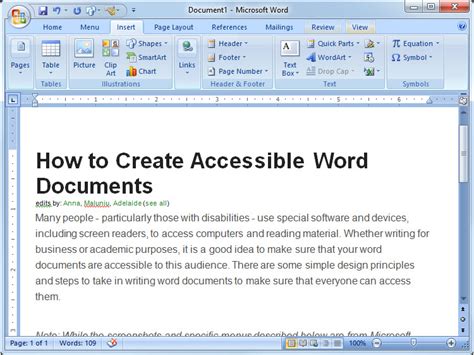 how to create accessible word documents 8 steps with pictures