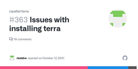 Issues With Installing Terra · Issue 363 · Rspatialterra · Github
