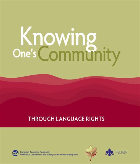 Knowing Ones Community Through Language Rights