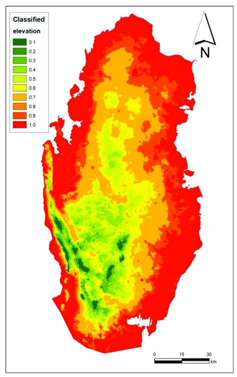 Classified Elevation Map Download Scientific Diagram