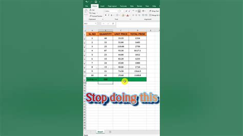 Autosum Shortcut In Excel Engineering Content Shorts Youtubeshorts Ytshorts Excel
