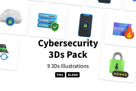 Premium Cybersecurity 3d Illustration Pack From Crime And Security 3d Illustrations
