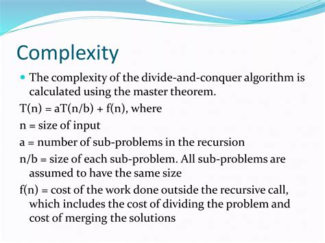 Divide And Conquer Algorithm Ppt Programming Languages Computing