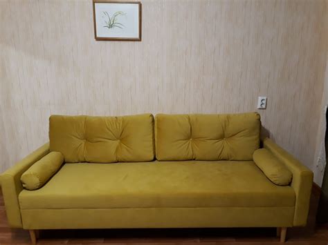 Диван Нумо Velvet Yellow – купить в Москве по цене 36 990 рублей в ...