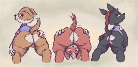 Rule 34 2019 Anthro Ass Backsack Balls Black Body Black Eyes Black Fur Black Nose Black Tail