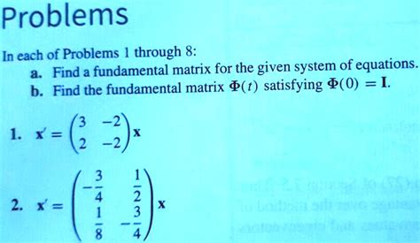Solved Problems In Each Of Problems 1 Through 8 A Find Fundamental