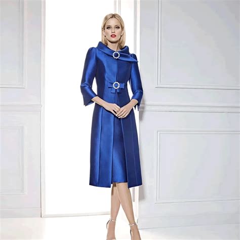 Robes De M Re De La Mari E En Satin L Gant Col Rond Manches 3