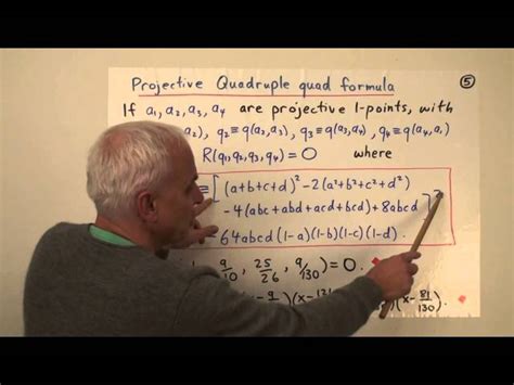 Free Video The Projective Quadruple Quad Formula Rational Geometry Math Foundations From
