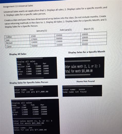 Solved Create A Class And Pass The Two Dimensional Array Chegg