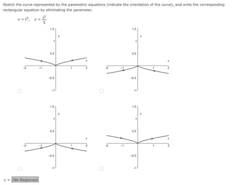 solved sketch the curve represented by the parametric