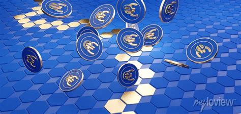 Concept Of E Euro Europe E Euro Currency Hexagonal Grid Background
