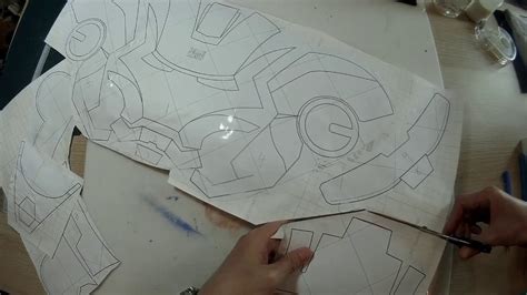 Iron Man Drawing Template