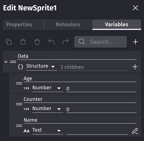 Solved Storing Object Variables Object Created While Running How Do I Gdevelop Forum