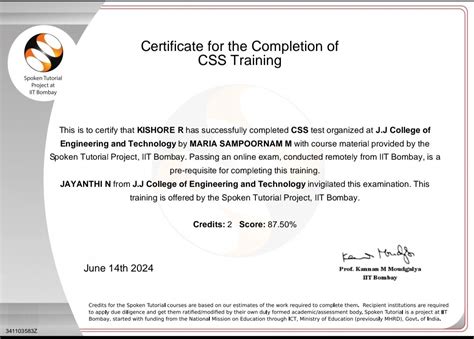 Kishore Rajaram On Linkedin Spokentutorial Iitbombay Css Webdevelopment