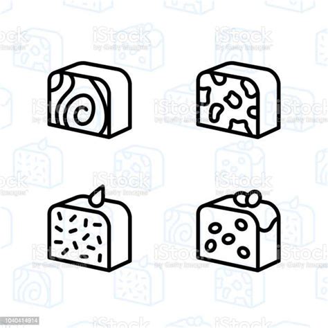 베이커리 디저트 쿠키 간식 음식 아이콘 설정 및 벡터 일러스트 레이 션8 달콤한 음식에 대한 스톡 벡터 아트 및 기타 이미지 달콤한 음식 디자인 레스토랑 Istock