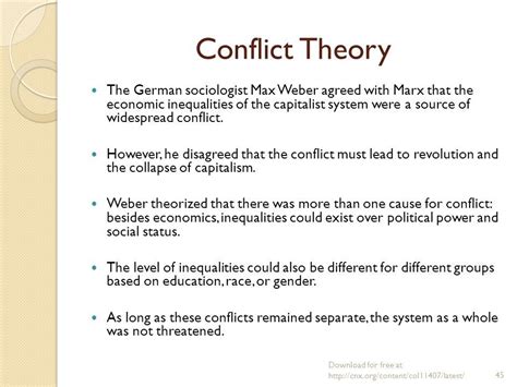 According To Conflict Theory Which Of The Following Applies Economic