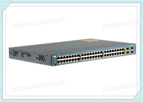 10 100 1000t Cisco Fiber Optic Switch 4 Sfp Ports Ws C3560g 48ts S