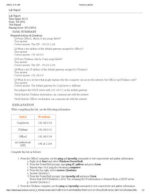 Configure A Perimeter Firewall Lab PM TestOut LabSim Studocu
