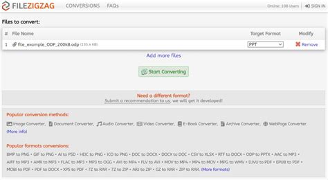 How To Convert Odp File To Ppt File