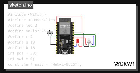 Led Sw Rgb Copy Wokwi ESP STM Arduino Simulator