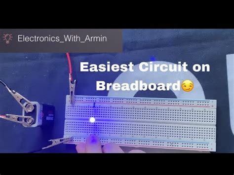 Build The Simplest Circuit On Breadboard YouTube