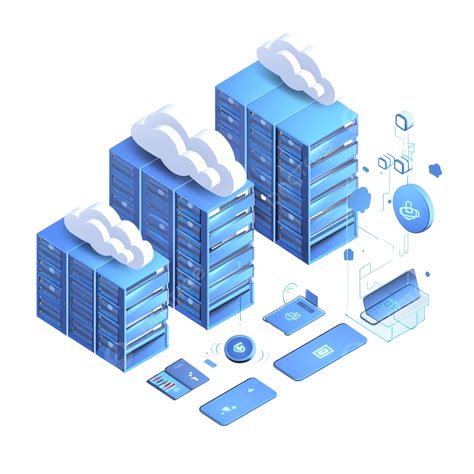 클라우드 스토리지 아이소메트릭 구름 저장 컴퓨팅 Png 일러스트 및 이미지 에 대한 무료 다운로드 Pngtree